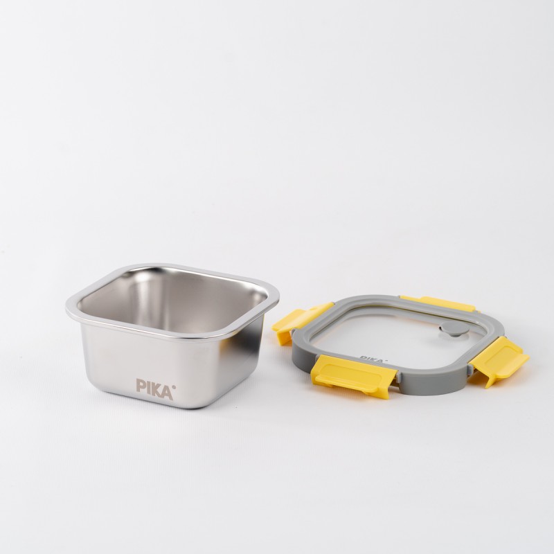 Stainless Steel Square Container AVIAS 4 Square Stainless Steel Spice